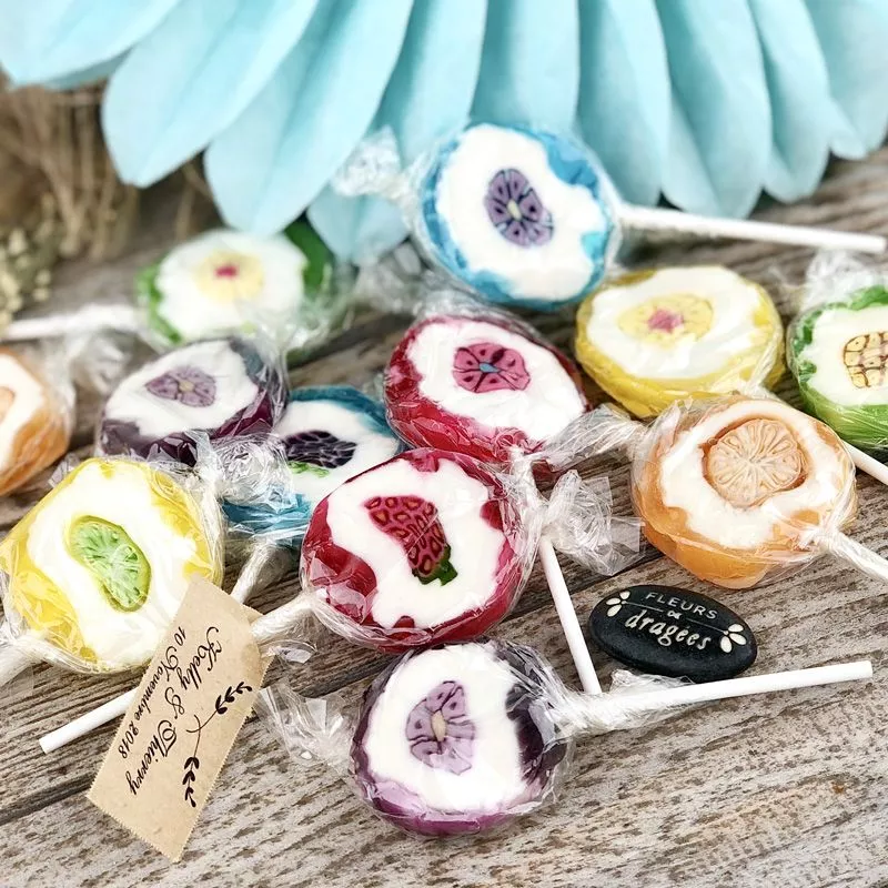 Bonbon d'antan Sucette Traditionnel Mixte (45pcs)